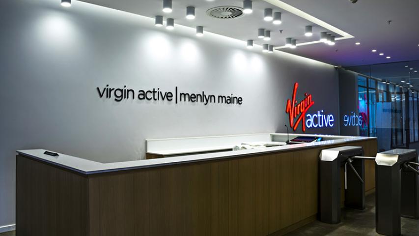The Virgin Active in Pretoria chooses the cement effect stoneware ...